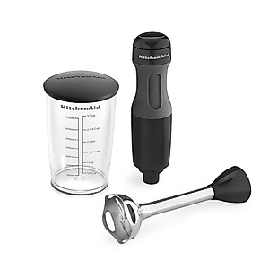 KitchenAid KHB1231OB 2-Speed Hand Blender, Onyx Black