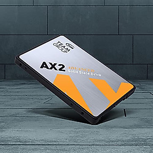 TEAMGROUP AX2 1TB 3D NAND TLC 2.5 Inch SATA III Internal Solid State Drive SSD (Read Speed up to 540 MB/s) Compatible with Laptop & PC Desktop T253A3001T0C101