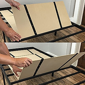 DMI Foldable Box Spring, Bunkie Board, Bed Support Slats for Support to Streamline and Minimize the Bed, No Assembly Needed, Twin Size, 60 x 30