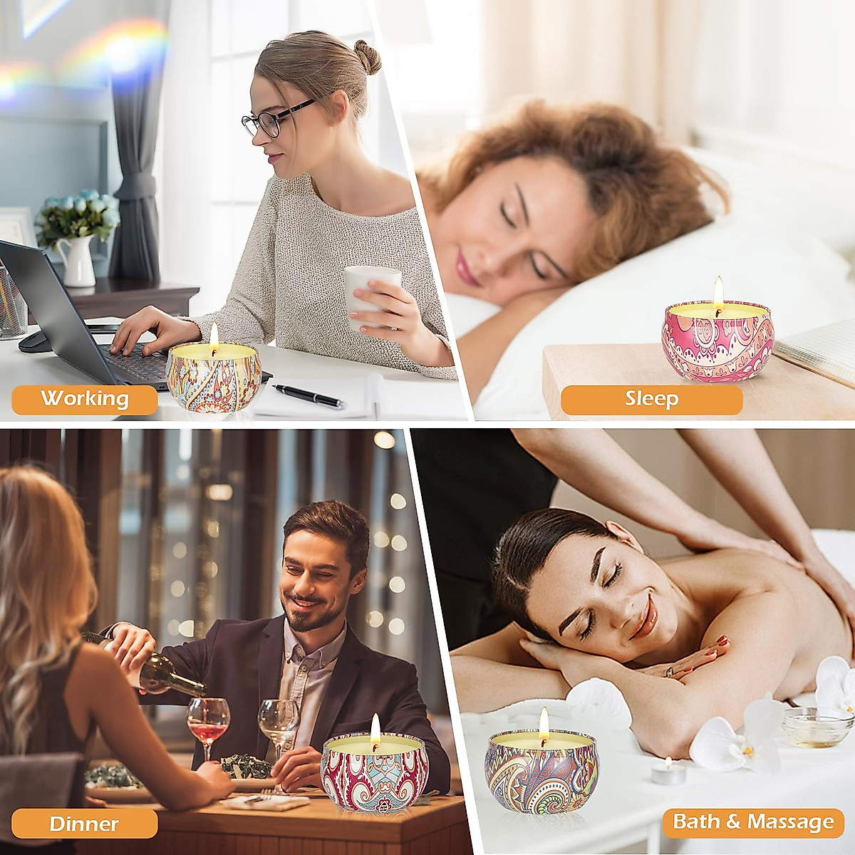 9 Pack 22.5oz Scented Candles Gifts for Women,140-160 Hours Home Scented Candles,Aromatherapy Candle Gifts Set, Soy Wax Candles for Christmas Day, Birthday, Mothers Day, Valentine's Day