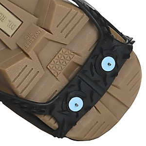 Due North Everyday Pro Footwear Traction Aids, Tungsten Carbide Ice Cleat Spikes, Lightweight Full-Foot, Rubber, Unisex, Small/Medium, V3551370-S/M