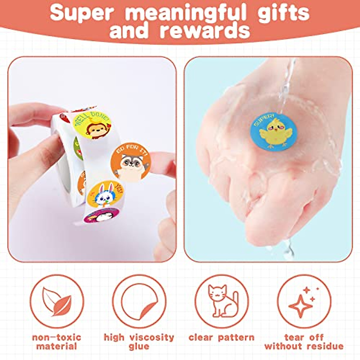 1000 PCS Teacher Stickers for Kids, Reward Stickers, 16-Specialized-Design Stickers for Teachers Elementary School - Classroom Stickers, Potty Training Stickers, Motivational Sticker