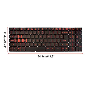 SUNMALL Replacement Keyboard with Backlit Compatible with Acer AN515-31 AN515-41 AN515-42 AN515-51 AN515-52 AN515-53 N17C1 Black US Layout