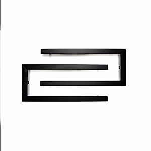 Modern Towel Shelf, Matt Black Bath Towel Holders, 4-Tiers Integrated Towel Rails, Wall Mounted Towels Shelves Rack