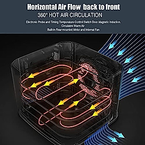 NutriChef Electric Countertop Food Dehydrator Machine - 350-Watt Premium Multi-Tier Meat Beef Jerky Maker Fruit/Vegetable Dryer w/ 4 Stainless Steel Trays, Digital Timer, Temperature Control