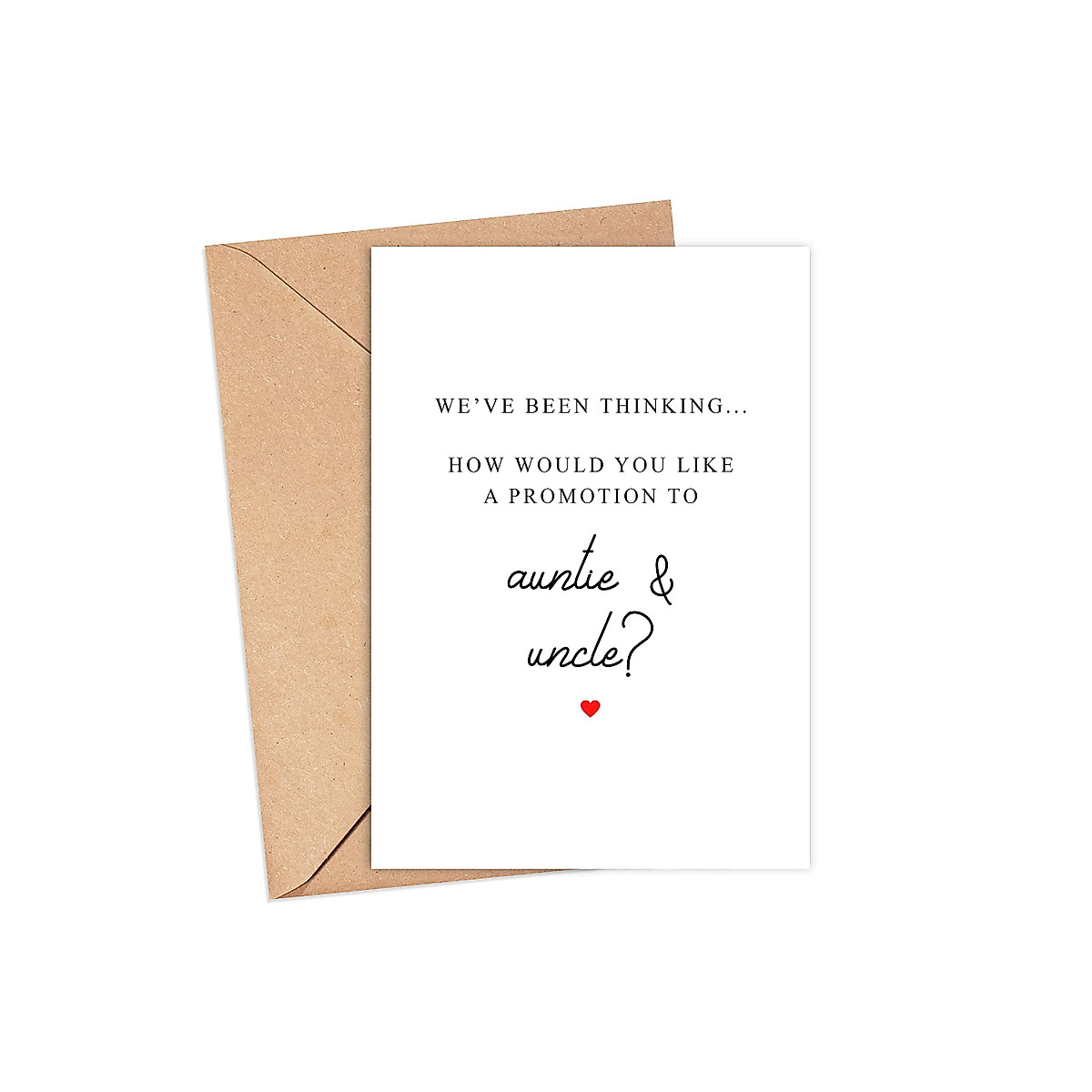 Auntie And Uncle Surprise We're Having A Baby Pregnancy Card - Pregnancy Card For Auntie And Uncle - Baby Announcement Pregnancy Card