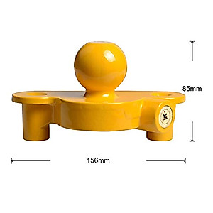 Haloview Universal Coupler Lock, Adjustable Storage Security, Heavy-Duty Steel