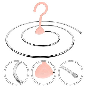 Cabilock Spiral Hanger Blanket Hanger Spiral Sheet Hanger Stainless Steel Quilt Hanger Clothes Drying Rack Space Saving Hangers for Bed Sheet Coverlet