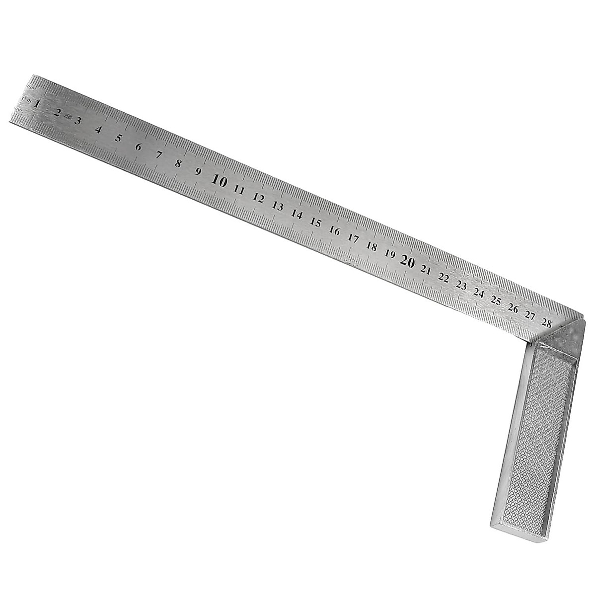 Auniwaig 300mm Stainless Steel Metric Framing L Square Right 90 Degree Angle Ruler Thicken Try Square Ruler Tools for Carpenter Engineer
