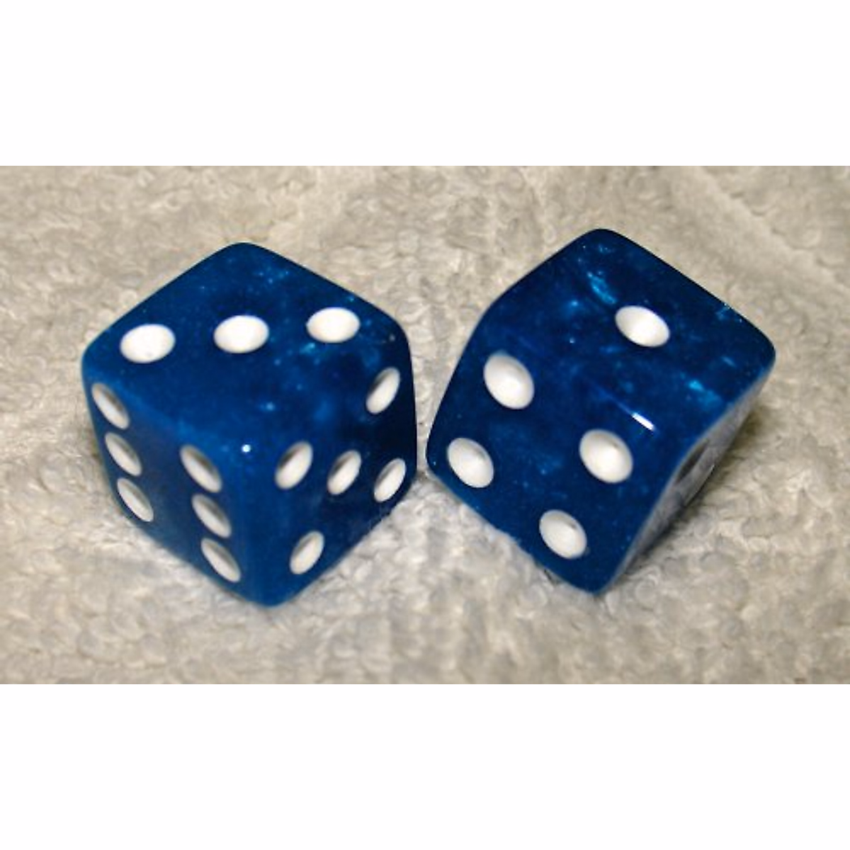 Blue Granite Style Dice Pair by NON-Label