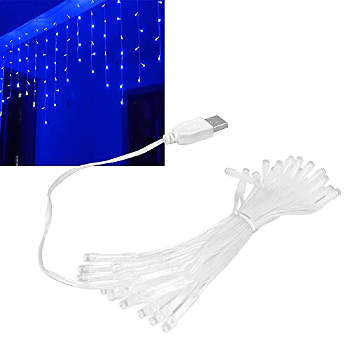 USB Fairy String Lights, 5 Meters/16.4 Feet LED Light String Fairy Lights for Bedroom for Wedding Party Home Garden for Outdoor Indoor Wall Decorations