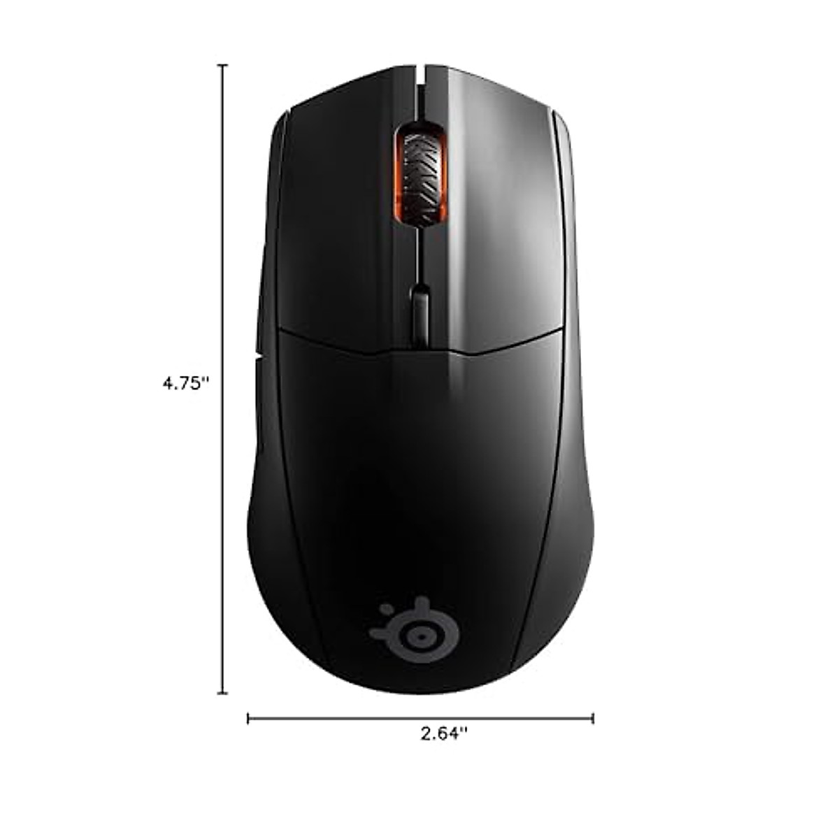 SteelSeries Rival 3 Wireless Gaming Mouse – 400+ Hour Battery Life – Dual Wireless 2.4 GHz and Bluetooth 5.0 – 60 Million Clicks – 18,000 CPI TrueMove Air Optical Sensor,Black