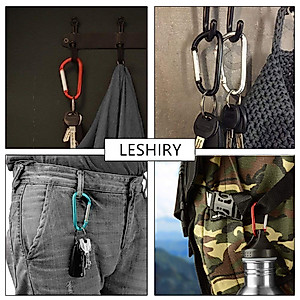 Large Carabiners Keychain 3" Aluminum D Shape Premium Durable D-Ring Carabiner Clip Hook Camping Accessories Snap Link Key Chain Durable Improved Design (2pcs Pink)