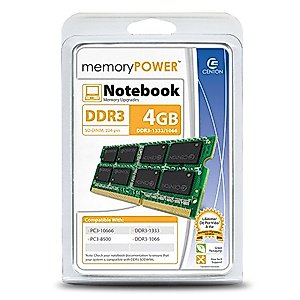 Centon Electronics 4 DDR3 1333 (PC3 10600) Memory R1333SO4096