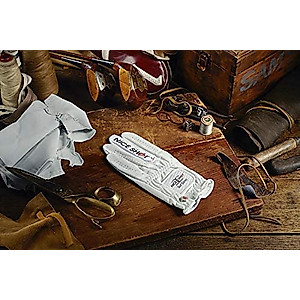 Nice Shot The Bird Golf Glove in White Cabretta Leather Men's Right Hand - XLarge