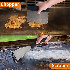 Latiret Blackstone Griddle Accessories Kit, 23Pcs Grilling Accessories Set for Camp Chef, Flat Top Griddle Accessories with Scraper, Spatula, Basting Cover, Tongs, Egg Ring, Outdoor Grill Tools