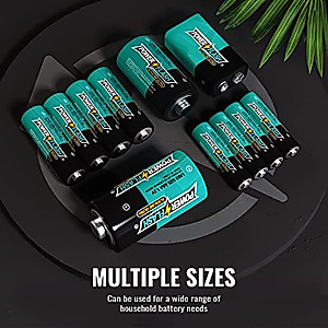 POWER FLASH AAA Batteries, 100 Count Maximum Power Ultra Long-Lasting Alkaline Triple A Battery, Leakproof Design, 10 Years Shelf Life