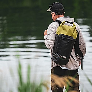 Pelican - ExoDry 30L Large Drybag - Black - Waterproof - Backpack-Type Shoulder Straps - Thick & Lightweight - Roll Top Compression - Keeps Gear Dry for Kayaking, Rafting, Fishing