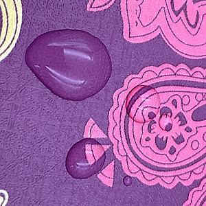 SimpleLife4U Luxury Purple Damask Removable PVC Shelf Drawer Liner Home Decor 17x118 Inch