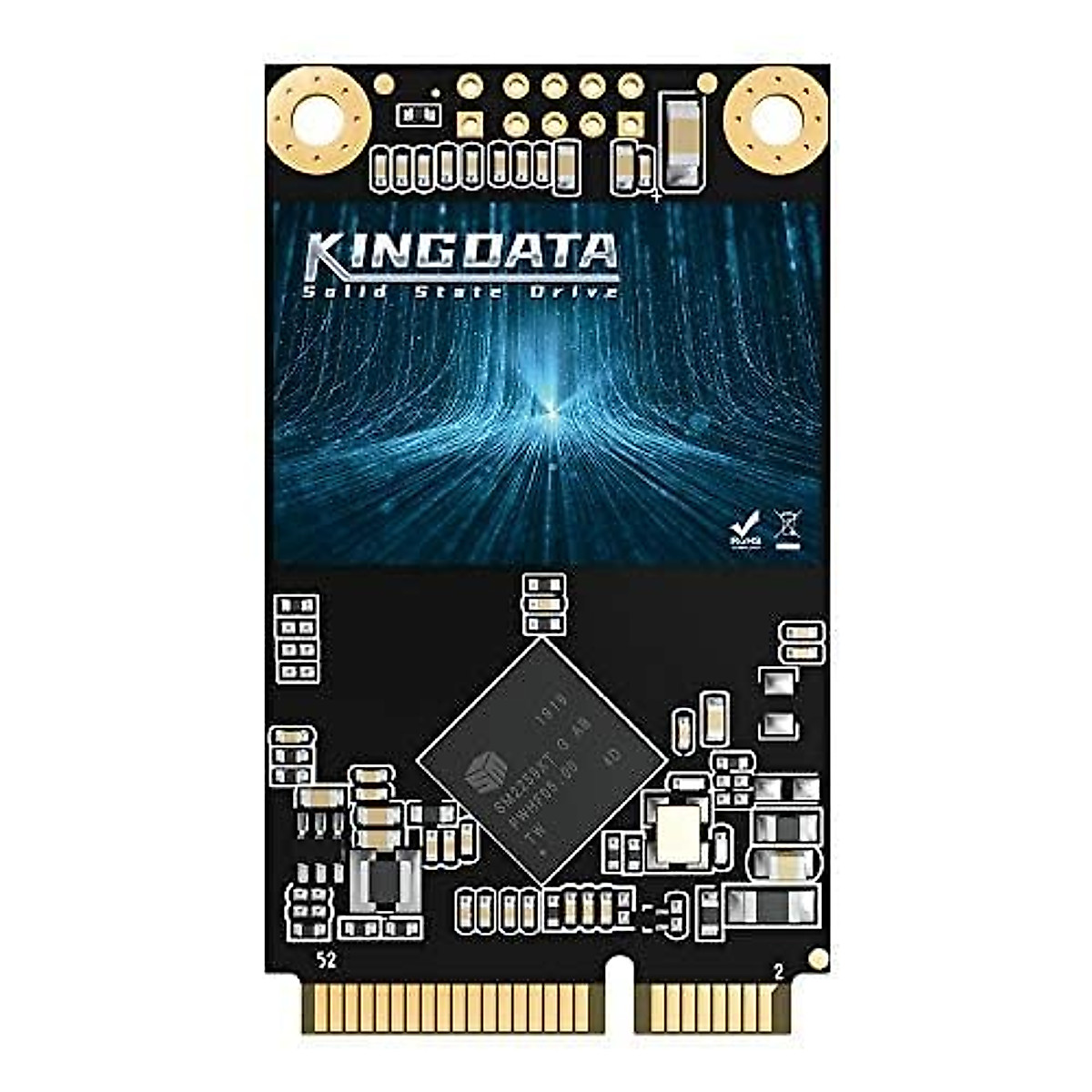 KINGDATA mSATA SSD 128GB 3D NAND TLC SATA III 6 Gb/s, mSATA (30x50.9mm) Internal Solid State Drive - Compatible with Desktop PC Laptop - (MSATA 128GB)