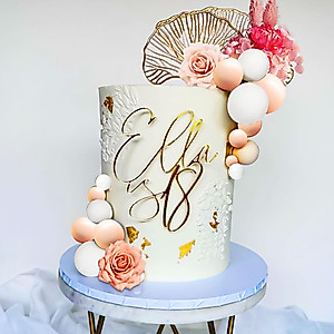 JeVenis Maroon Red Boho Cake Topper Boho Cake Decorations Cake Flowers Decorations Floral Cake Topper for Baby Shower Wedding Bridal Birthday Party Supplies