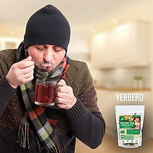 Yerbero - PulmoTea 4 oz (113g) | Herbal Mixture Tea - Soothes/Comforts Thoat | Eucalyptus, Tejocote Root, Mullein Leaf, Bouganvillia Flower, Cassia Fistula, Cuatecomate | 100% All Natural, non-GMO, Gluten-free.