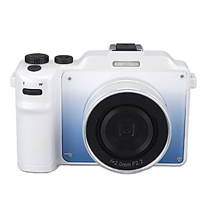 4K Digital Camera, 48 megapixel Vlogging Camera Front Rear Dual Lens 48 Megapixels 18X Autofocus WiFi OTG One Key Transfer Sharing, for Travel Party Growth Records (White)