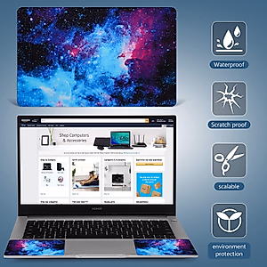 Laptop Notebook Skin Sticker Cover Decal Fits 12 13 13.3 14 15 15.4 15.6 inch Laptop Protector Notebook PC | Easy to Apply, Remove and Change Styles (Galaxy)