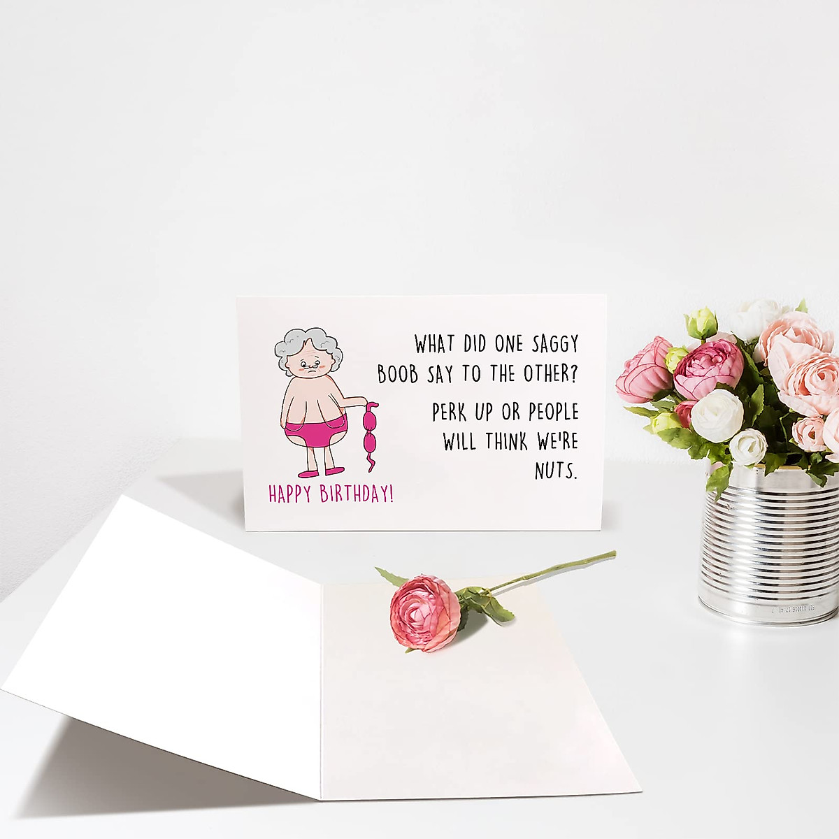 Chenive Hilarious Birthday Card for Her, Rude Birthday Card for Women, Happy 50th 60th 70th Birthday Card for Female Friend