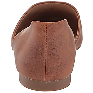 Amazon Essentials Women's D'Orsay Flat Ballet, Tan, 7.5