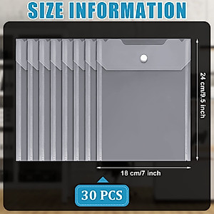 30 Pieces Large Stamp and Die Storage Pockets Clear Die Storage Envelopes Scrapbooking Storage Cutting Dies Stencil Organizer Holder Album Embossing Crafts Card Making Stamp Storage (7 x 9.4 Inch)
