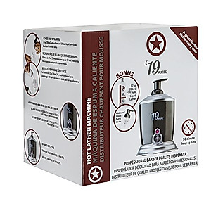 Wahl Professional 5 Star Series '19 Hot Lather Machine, Professional Barber Quality Dispenser with Internal Liquid Pump, Bottle, Additional Bonus Liquid Pump, and 12 oz. Bottle of Pre-Mixed Liquid Lather - Model 68908