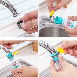 Faucet Filter 360 Degree Rotation Removable Splash-Proof Sturdy Sink Water Tap Nozzle Filter Kitchen Supplies Valentine's Day/Mother's Day/Wedding/Anniversary/Party/Christmas/Birthday Gifts (Green B)