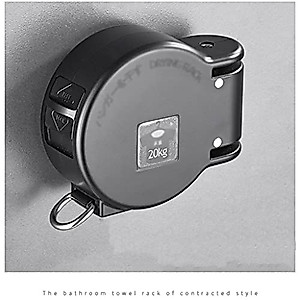 N/A Black/White Clothesline Dryer Laundry Holder Retractable Belt Wall Mounted Drying Racks Hidden Hanger ( Color : D , Size : 1 )