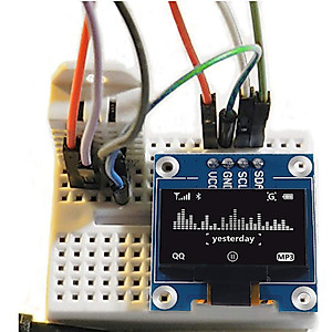 ALMOCN 2PCS 0.96" OLED Module I2C IIC Serial 12864 128X64 OLED Display Module with SSD 1306 Driver (White OLED)