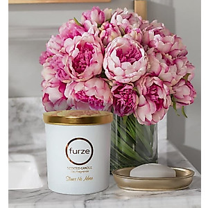 Stress No More | Premium Quality Scented Candle | Highly Scented with Fascinating Lilac Fragrance | 12.3oz 100% Natural Soy Wax | 50H Long Burning Time | Scented Candles Gifts for Women & Men