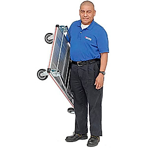 Global Industrial Folding Platform Truck, Aluminum, 48 x 24, 600 Lb. Capacity