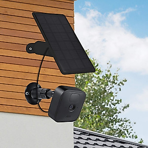 Wasserstein Solar Panel Compatible with Blink Outdoor & Blink XT2/XT - Additional 64GB USB Flash Drive Included (Blink Camera NOT Included)