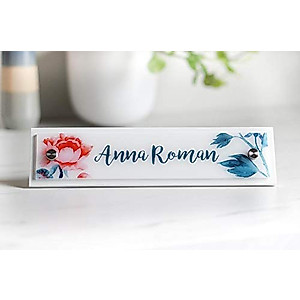 Desk Name Plate Plaque Personalized with your Name and Title 10 x 2.5 in