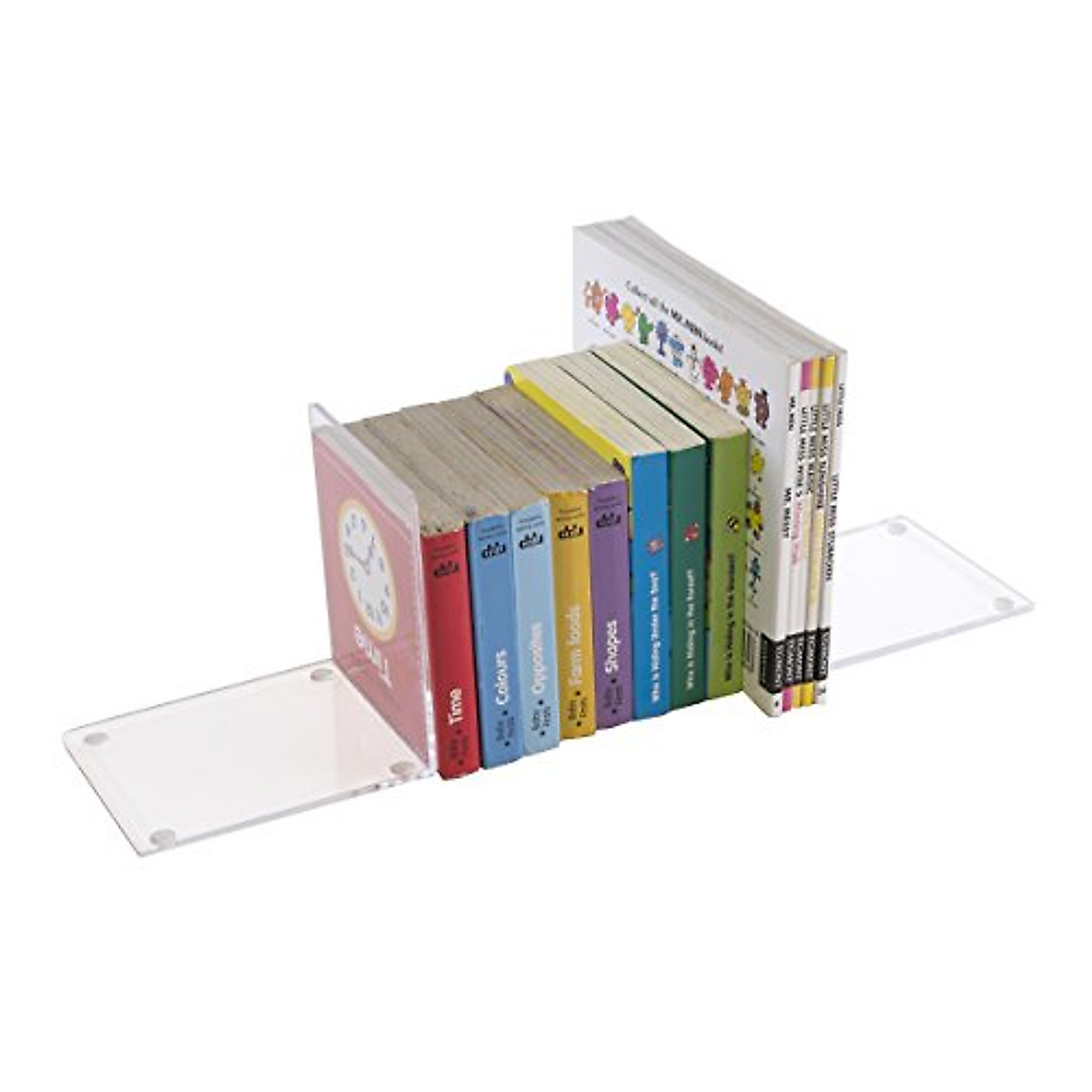 OSCO Clear Acrylic Very Small Bookends, ABE-2