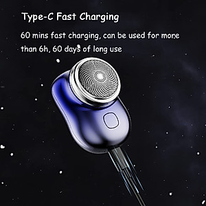 Mini Shaver Portable Electric Shaver, Mini-Shave Portable Electric Shaver for Men (Black)