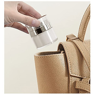 2/3-pack Airless Pump Jar empty cosmetic jar cream jar refillable bottle for moisturizer moisture container for travel push down pump Airless Pump Bottles dispenser for facial face makeup lotion cream (1 oz+1.7oz jar)