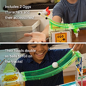 SQUAREGLES Oggs Mega Set - 103-Piece Magnetic Tiles with Strong Magnets for Imaginative Adventures and Creative Play