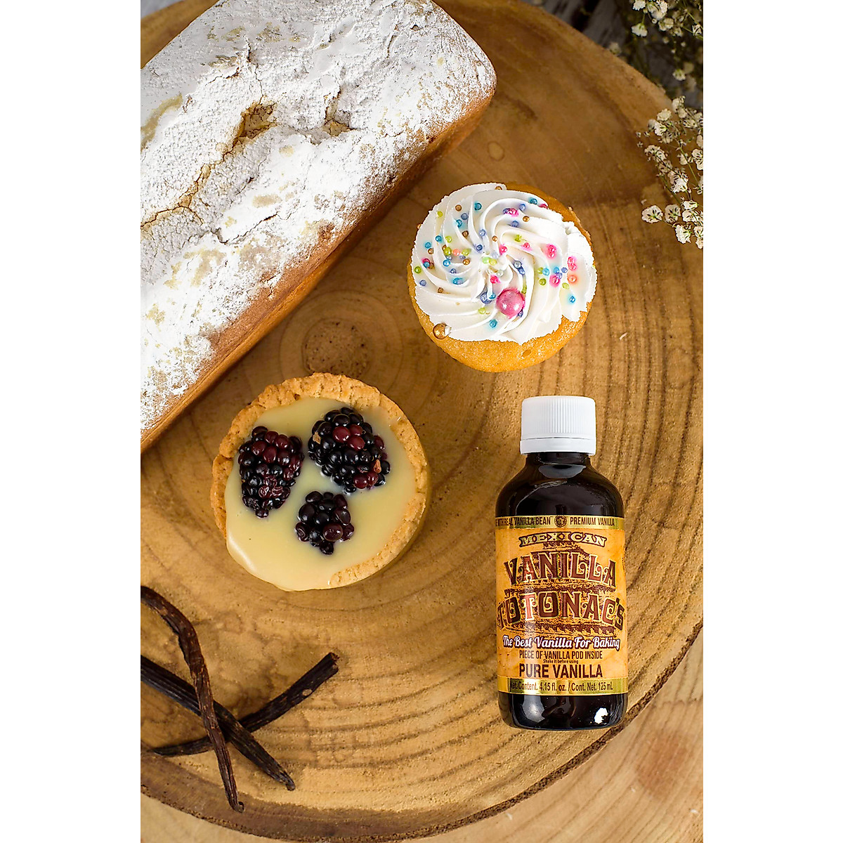 Mexican Vanilla Totonac’s - 4.15 Oz (125mL) Bottle - Pure Vanilla Extract