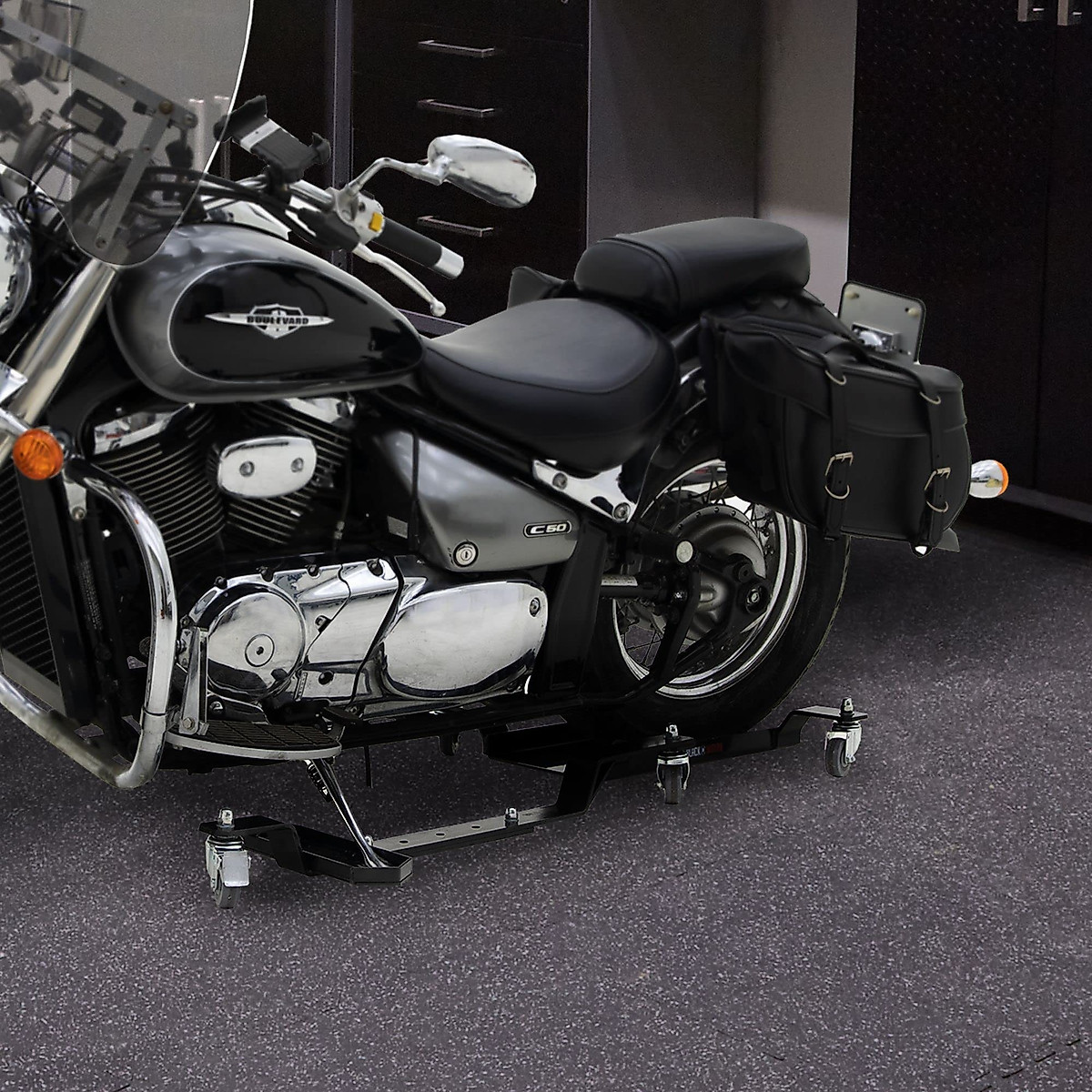 Black Widow Compact Adjustable Motorcycle Dolly - 800 lb. Capacity