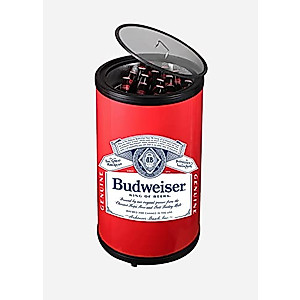 Curtis FRP246 Budweiser Cooler, 67 Can/22 Bottle Capacity, Stainless Steel, Adjustable Temprature, with Wheels, Red