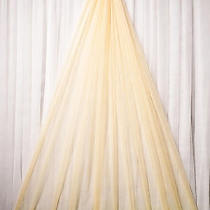 Anderson's Ivory Flame Retardant Gossamer Fabric Roll, 19" x 50 Yard roll, Sheer Fabric for Wedding Decorations, Baby Shower, Gender Reveal, Prom, Homecoming, Event Photo Backdrops, Drapes