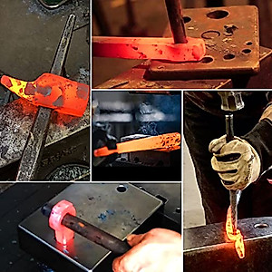 Blacksmith Drift Kit Blacksmith Hammer Eye Drift Tool Set Includes Knifemakers Tomahawk, Large Hammer and Mouse Axe Drift, Blacksmith Forging Tools, 3PCS