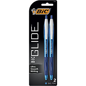 BIC Atlantis Original Retractable Ball Pen, Medium Point (1.0 mm), Blue, 2-Count, 13472