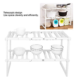Under Cabinet Storage,Under Sink Organizer,2?Tier Sink Rack,Kitchen Storage Holder,Cabinet Organizer Shelf,Telescopic Storage Shelf for Kitchen,Living Room, under sink organizer under cabinet org